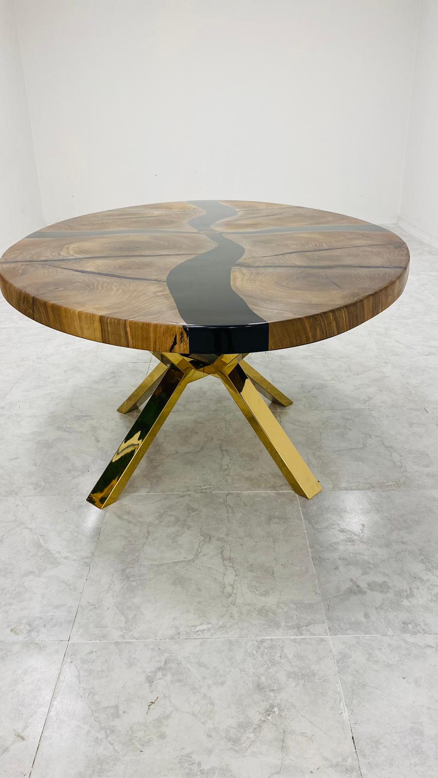 Roundish – Oblong River Cross Roads– Epoxy Table- Coffee Table – Dining ...